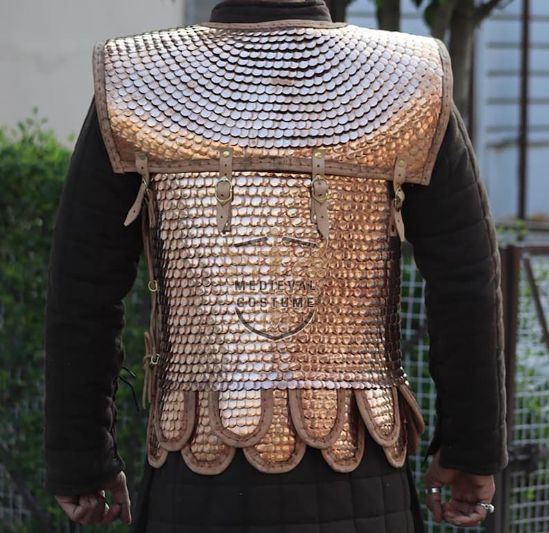 Brass Lorica Squamata: Roman Scale Armor With Doubler & Pteruges (15x25 ...