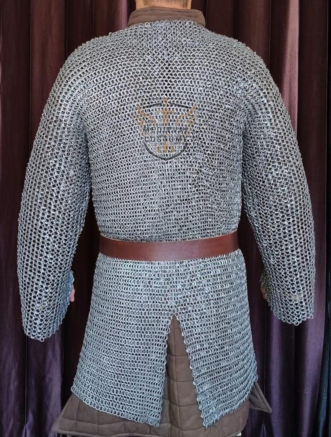 6MM Round Ring Chainmail Hauberk: Medieval Viking Costume for Halloween ...