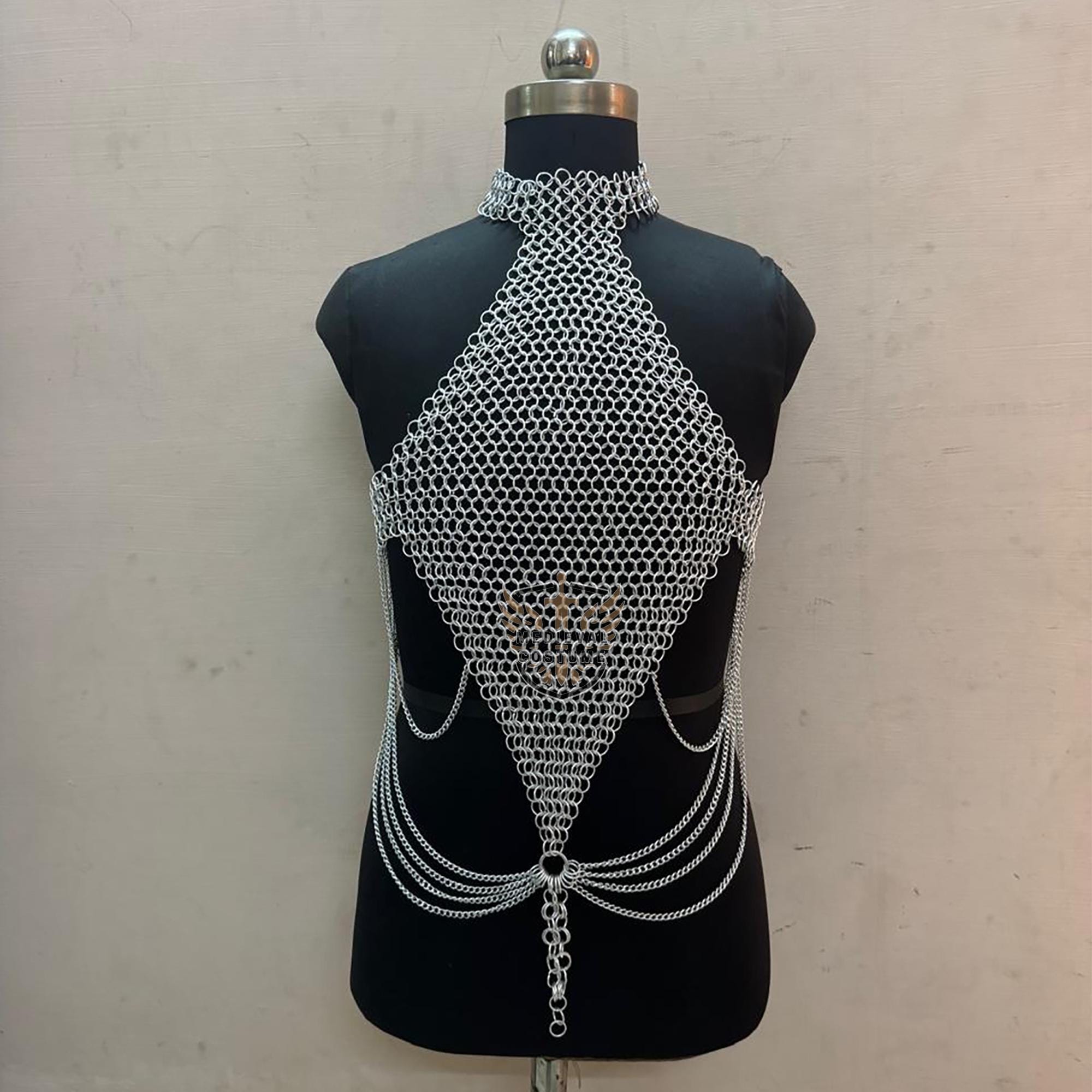Aluminum Chainmail Bra Top - Butted Ring Fancy Stylish Bra for ...