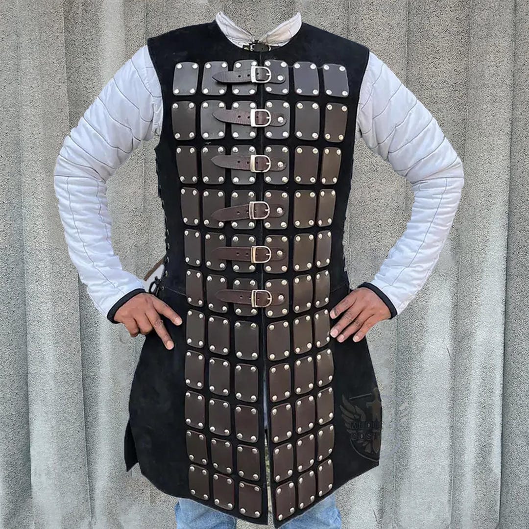 Brigandine Leather Armor: Medieval & Larp Costume Ren Faire Armor - Etsy