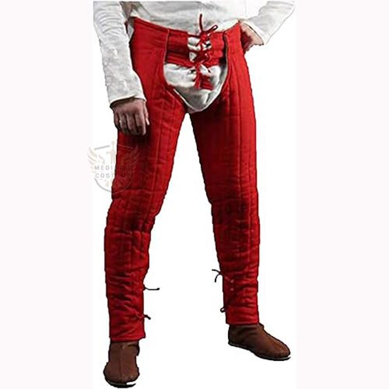 Medieval Padded Cotton Leggings - Quilted Chausses for SCA Armor LARP ...