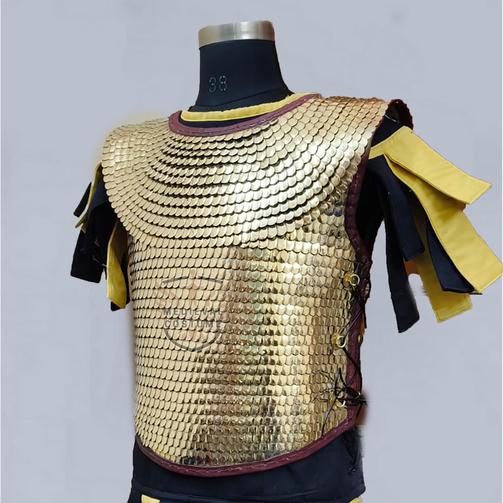 Roman Scale Armor Lorica Squamata, Wearable Brass Scale Mail Shirt, MA ...