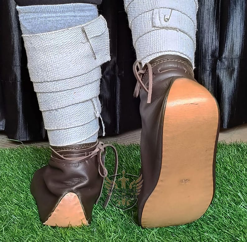 Viking Turn Shoes Leather Haithabu Boots - Medieval Reenactment ...