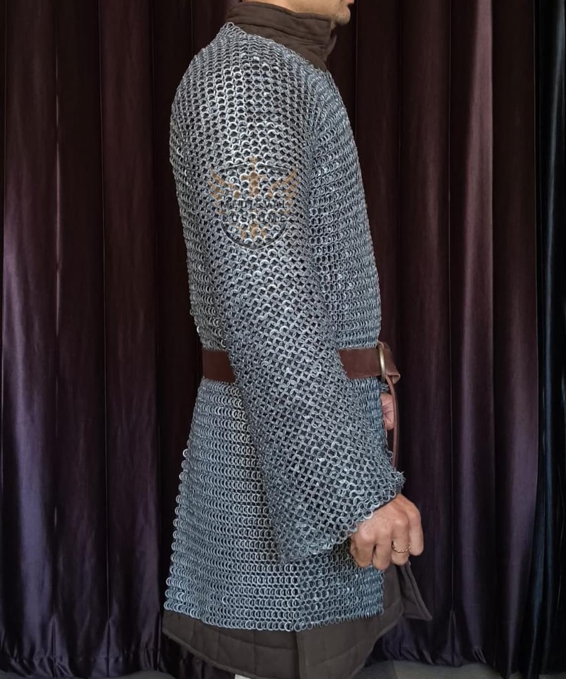 6MM Round Ring Chainmail Hauberk: Medieval Viking Costume for Halloween ...