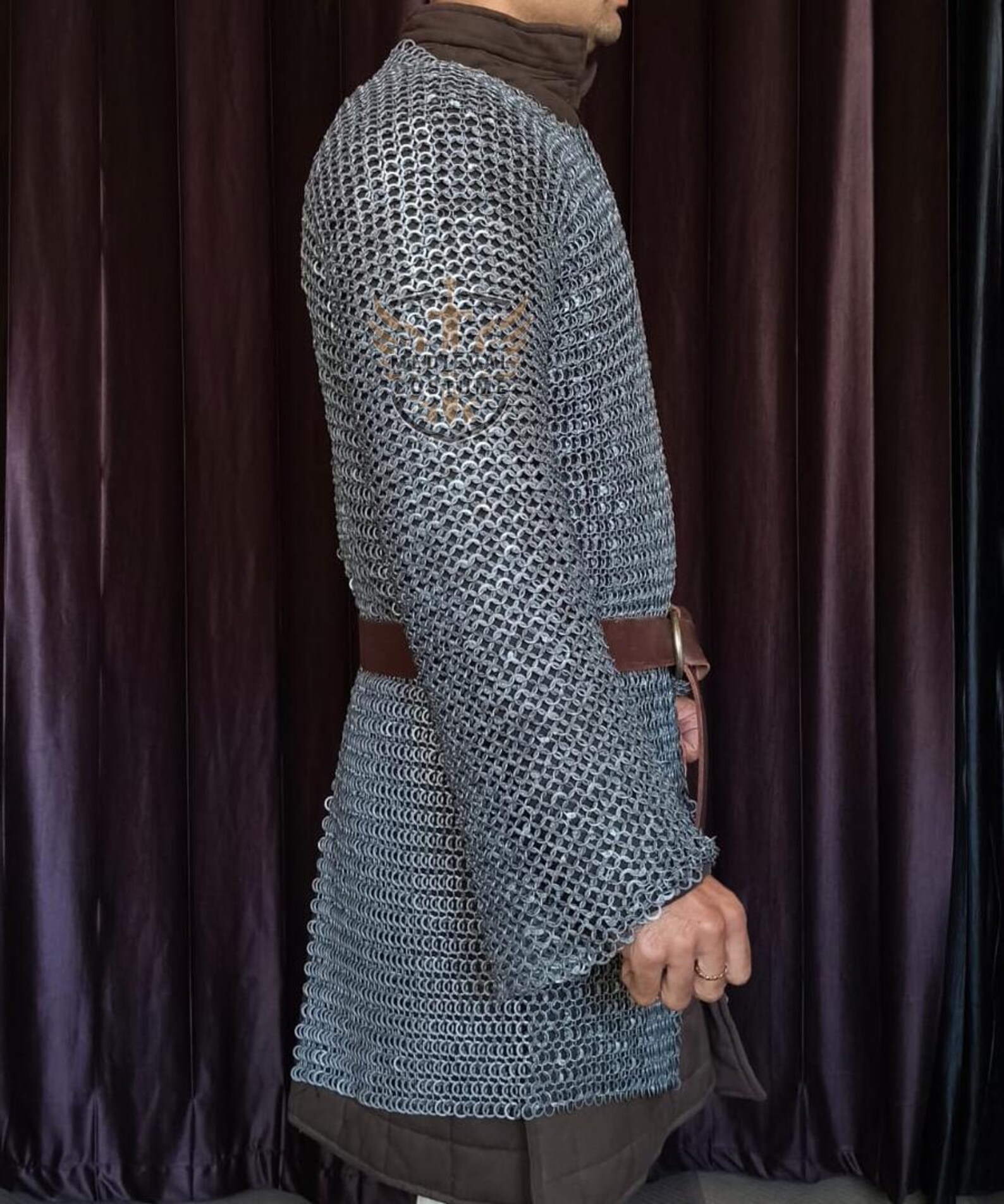 6MM Round Ring Chainmail Hauberk: Medieval Viking Costume for Halloween ...