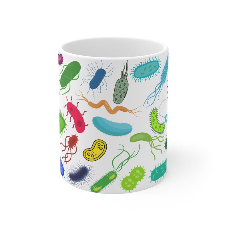 Microbiology Bacteria Mug, Science Lab Coffee Cup, Biology Teacher Gift ...
