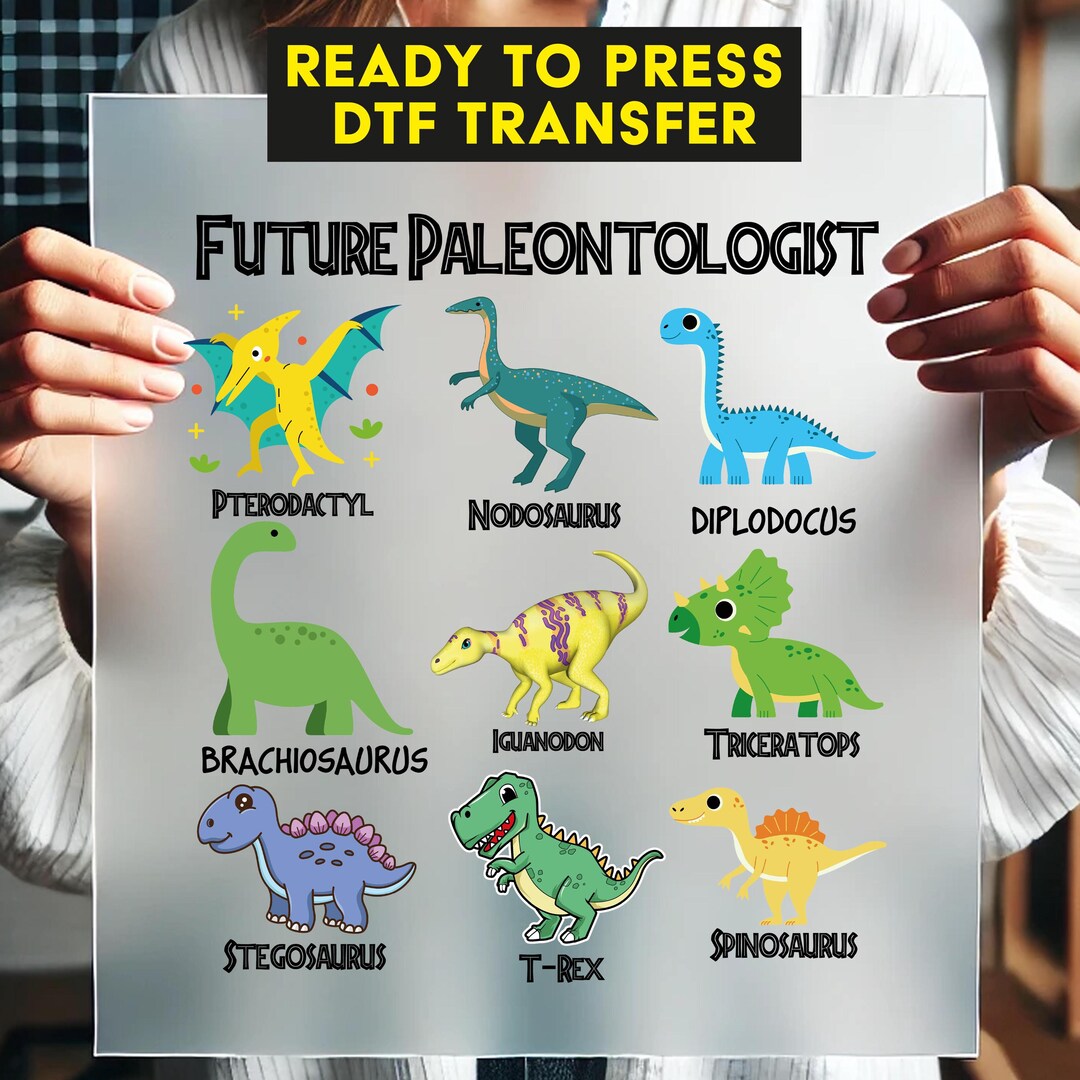 Future Paleontologist DTF, Dinosaurs Lover, T-rex DTF Transfer, Skull ...