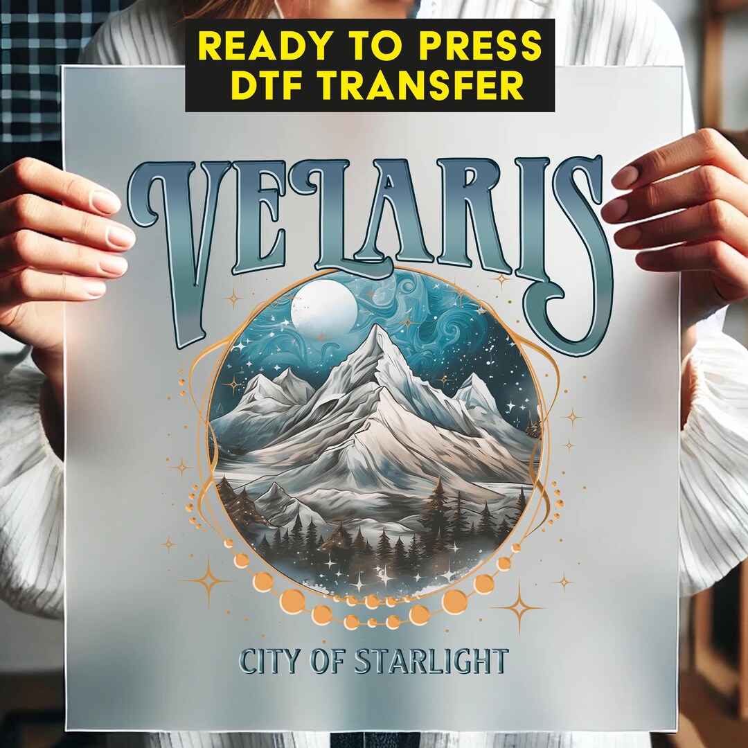 Velaris DTF, Thorns and Roses Court of Dreams Print, Acotar DTF, Night ...