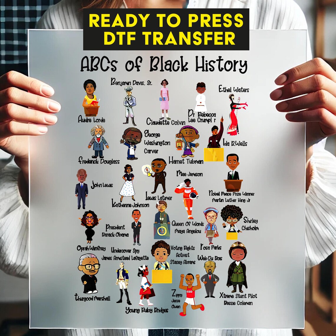 Abc of Black History DTF, Black History Month DTF, Black History Pride ...