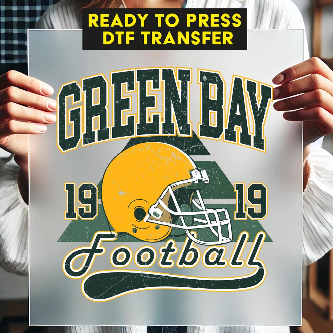 Green Bay DTF, Game Day Vibes Print, Football Lover DTF, Football Fan ...