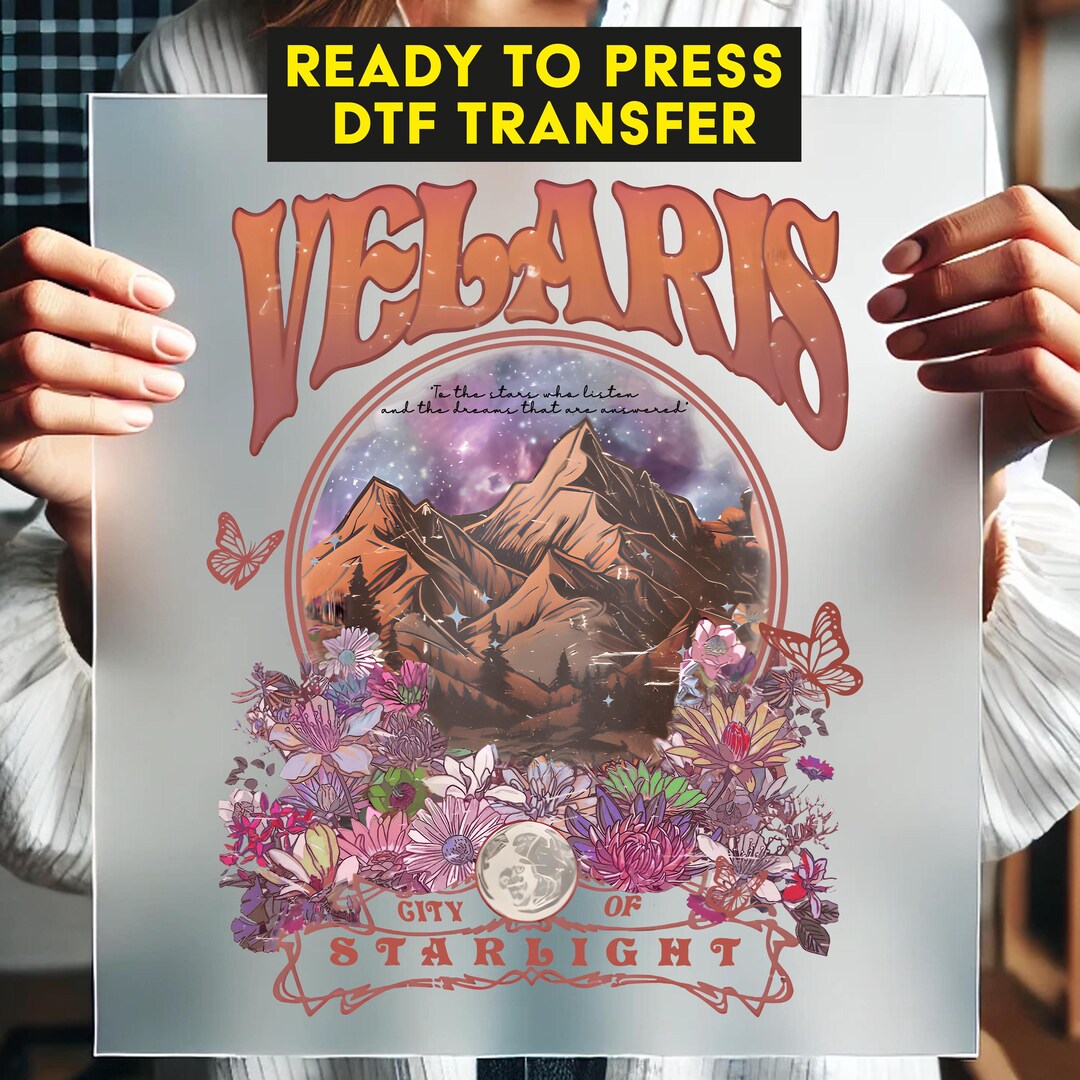 Velaris Starlight DTF, Thorns and Roses Court of Dreams Print, Acotar ...
