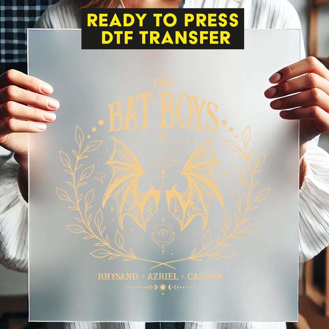 The Bat Boys DTF Transfer, Bat Boys Print, Acotar Dtf Transfer, Cassian General Design Transfer ...