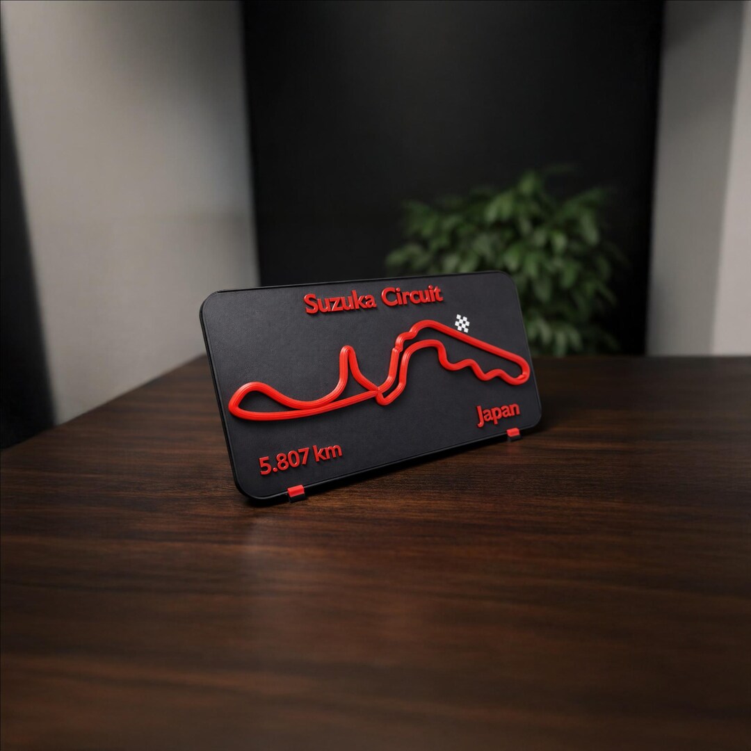 F1 Suzuka Circuit 3D Race Track – F1 Track Wall Art | Formula 1 Gift of ...
