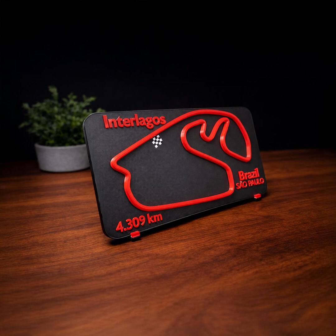 F1 Interlagos Circuit 3D – F1 Track Wall Art | Classic Formula 1 ...