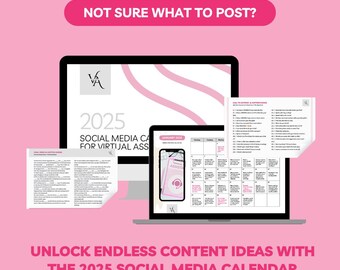 2025 Social Media Content Planner for Small Business Owners, 365 Days ...
