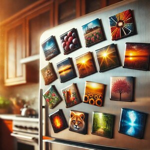 Custom Photo Magnets - Personalized Magnets for Fridges & Gifts Set of ...