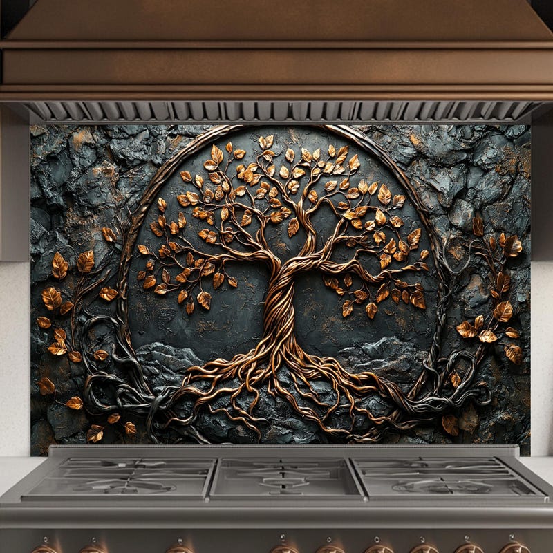 Glass Tree Shelf Decor - Etsy UK