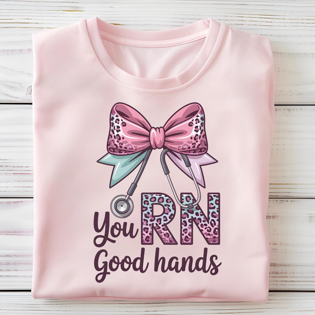 You RN Good Hands PNG | Registered Nurse Digital Design | Leopard Print ...