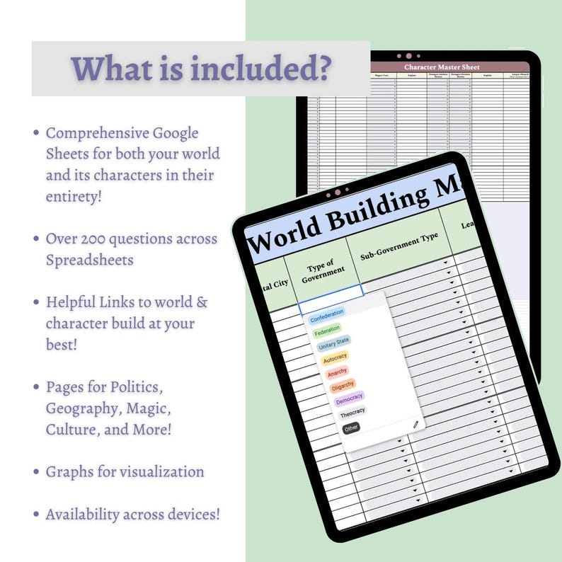 Ultimate Fantasy Writing Bundle for Use in Google Sheets - Etsy