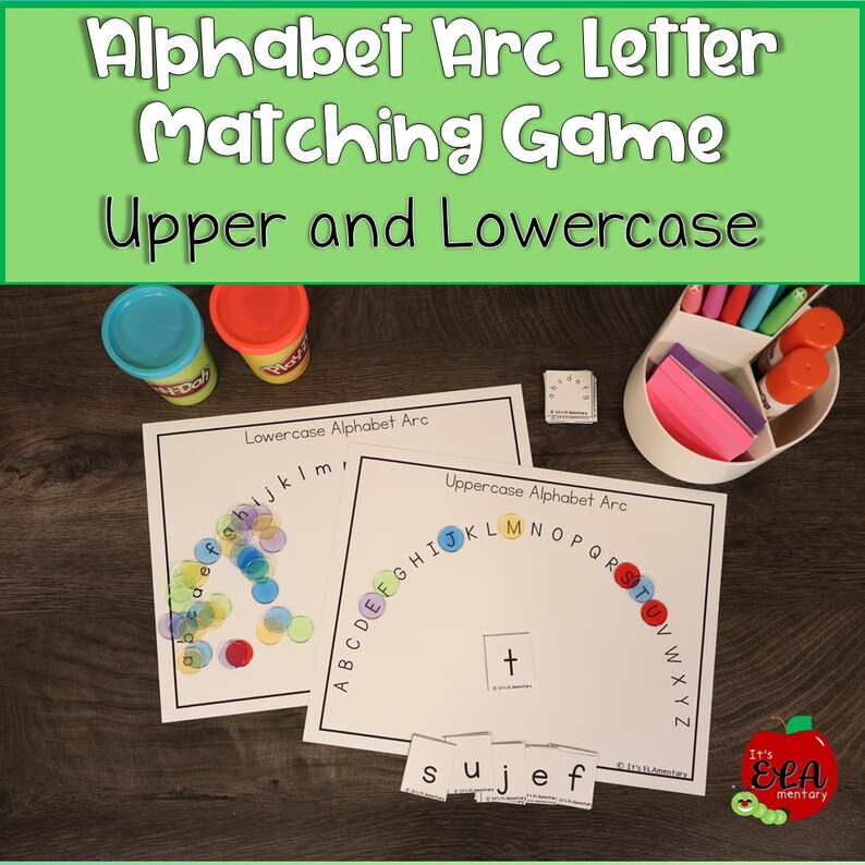 Alphabet Arc Letter Matching Game - Etsy