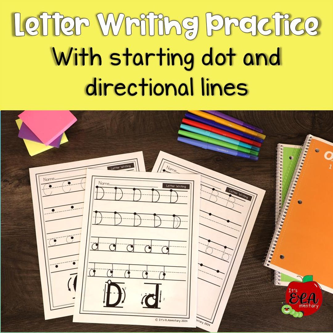 Alphabet Letter Handwriting Practice - Etsy