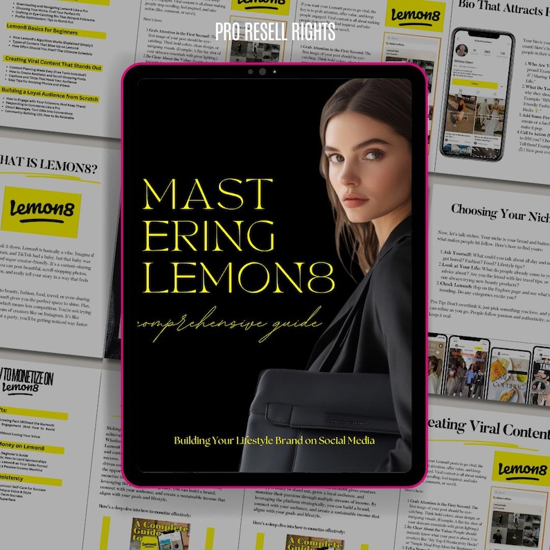 Lemon8 Mastery Guide: Brand Building & Content Creation (PLR) - Etsy