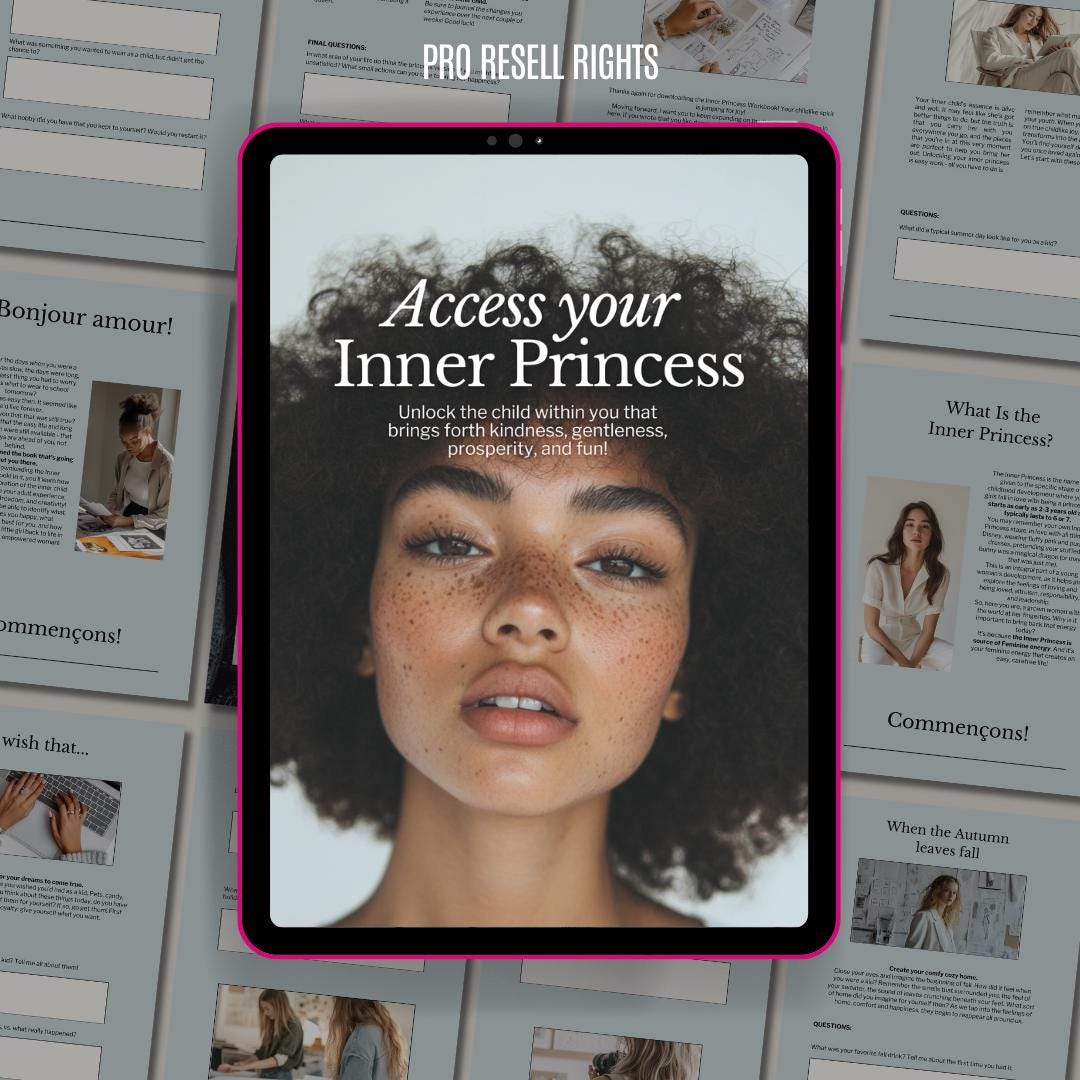 Access Your Inner Princess - Empowerment & Confidence Workbook Guide ...