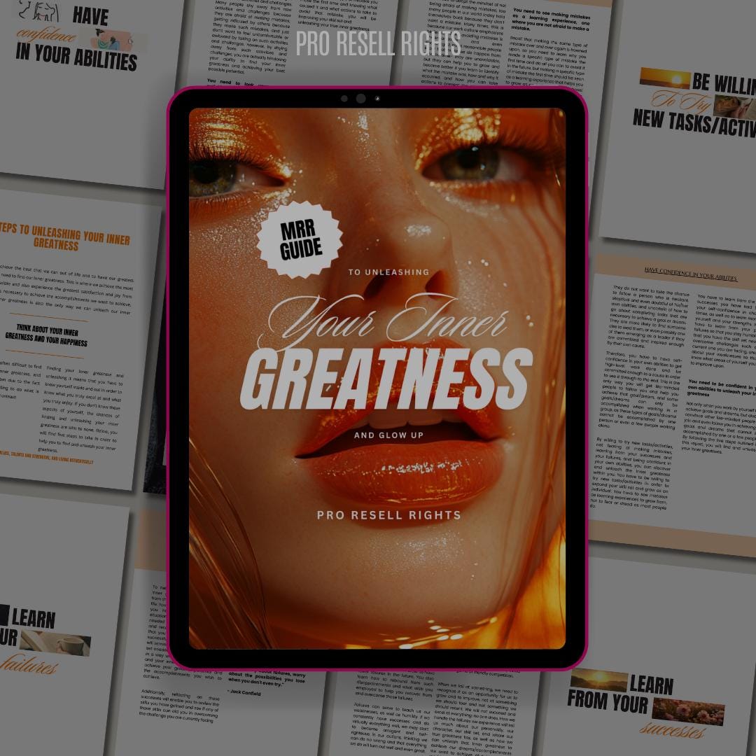 5 Steps to Unleashing Your Inner Greatness | Self-improvement Guide | Personal Growth | Master ...