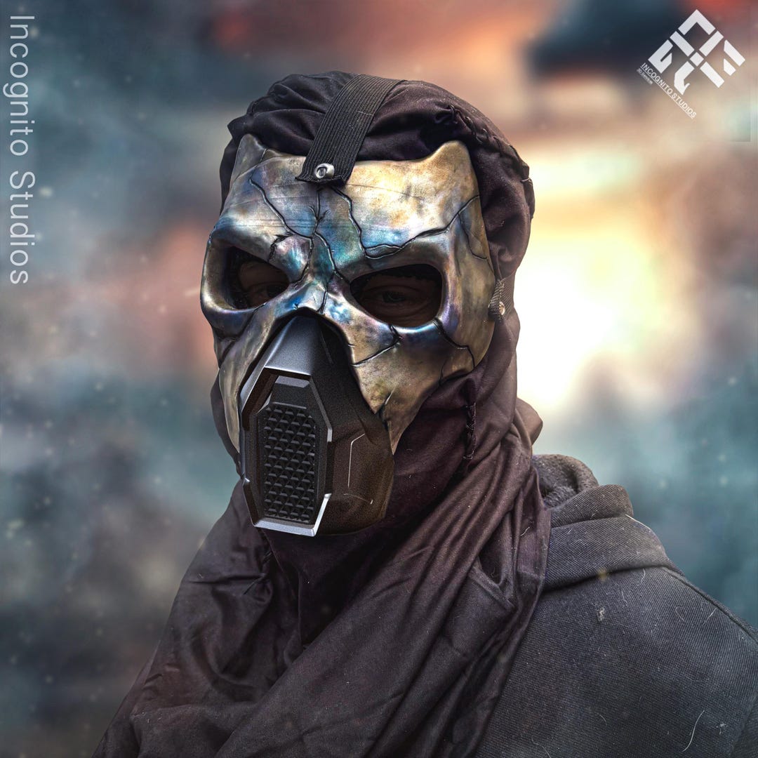 Metal Phantom Forged Gas Mask | Cosplay / Airsoft | Ghost Inspired ...