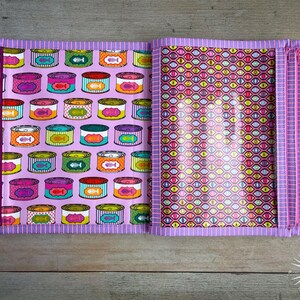 Tula Pink Tabby Road Large Booklet Pouch - Ready to Ship - Clear Vinyl ...