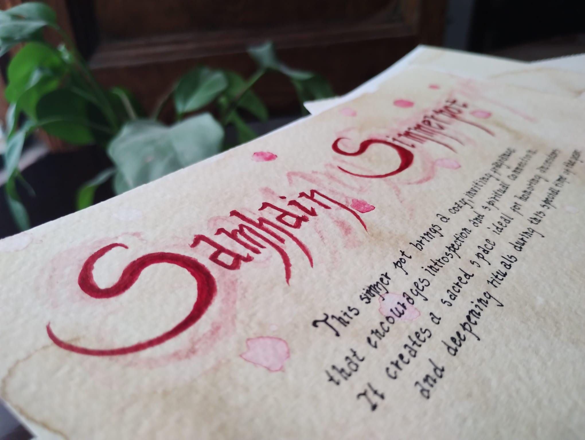 Samhain Simmer Pot Watercolor - Witchy Autumn Decor, Pagan Harvest ...