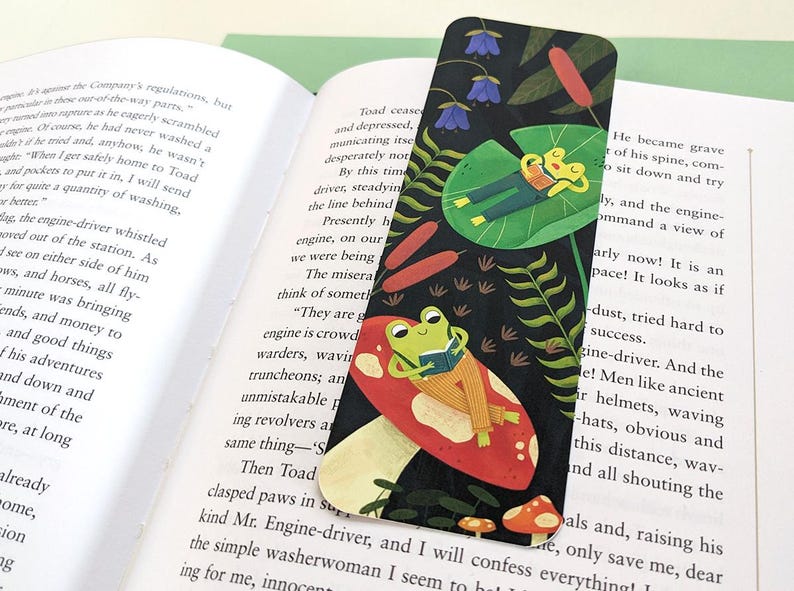 Frog Bookmark Cute Bookmarks Gifts for Readers Bookworm Gifts ...