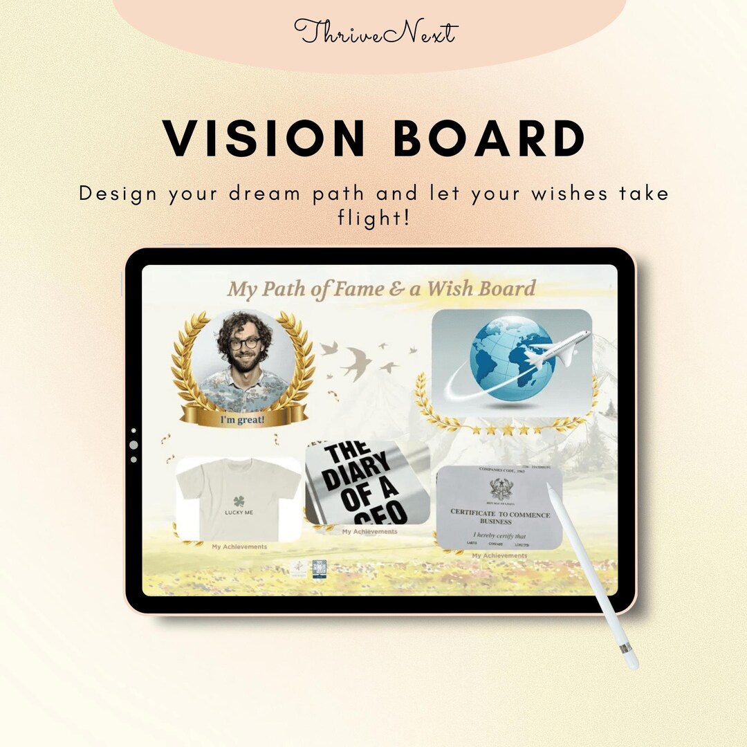 Custom Vision Board Personalized Wish Board Self-improvement Kit Dream ...