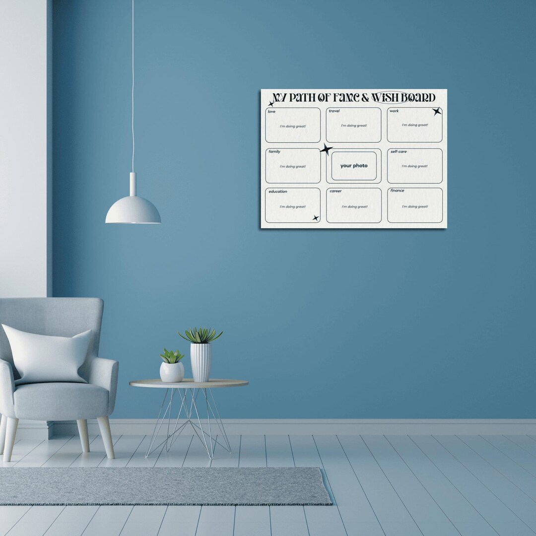 Motivation Board Vision Board Gift for Personal Growth Wall Art Self ...