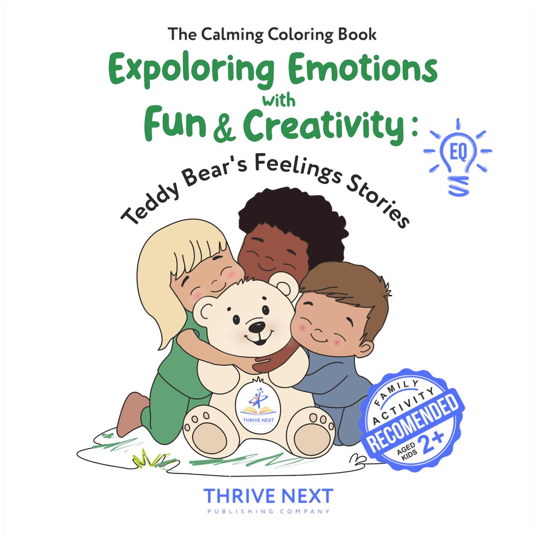 Coloring Children's Book Exploring Emotions Fun Activity Book Family ...