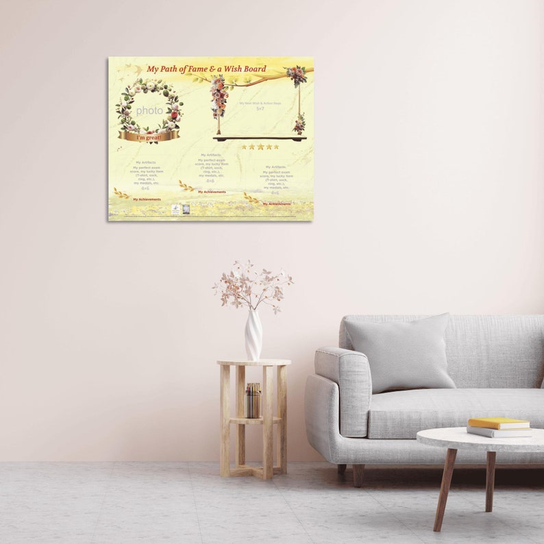Printable Wish Board Vision Board Kit Personalized Wish List ...