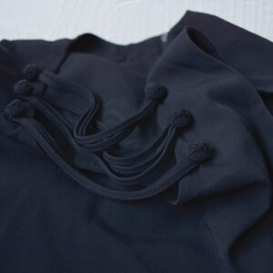 90s Cartoon Black Strappy Front Sleeveless Mini Dress - Small to Medium ...