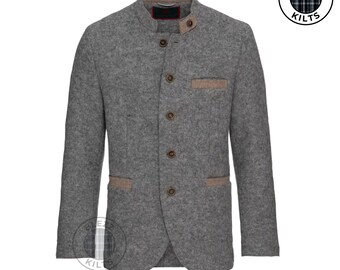 Men's Traditional German Jacket | Men Austrian Jacket | Bavarian ...
