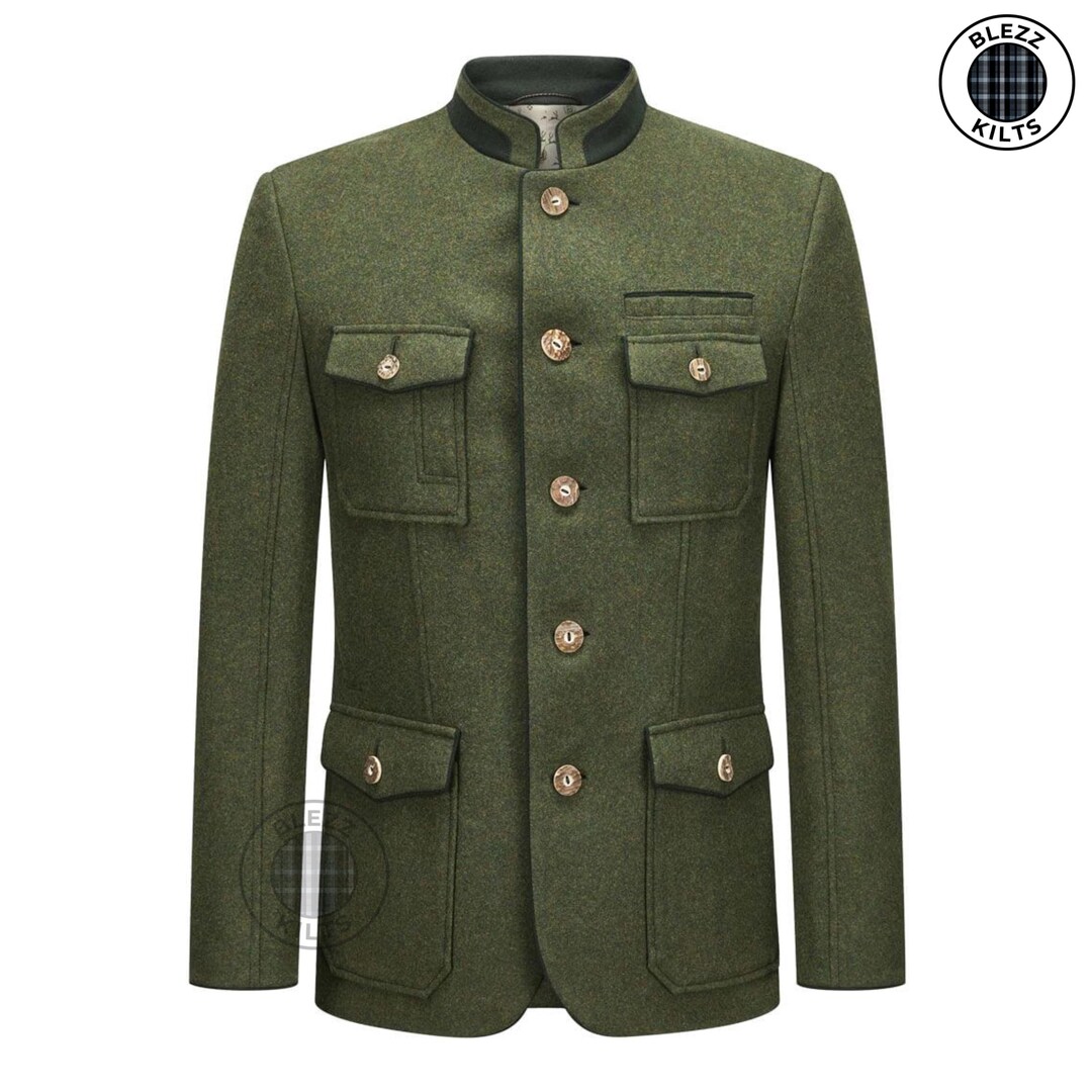 Men Austrian Jacket | Traditional German Jacket | Bavarian Trachten ...