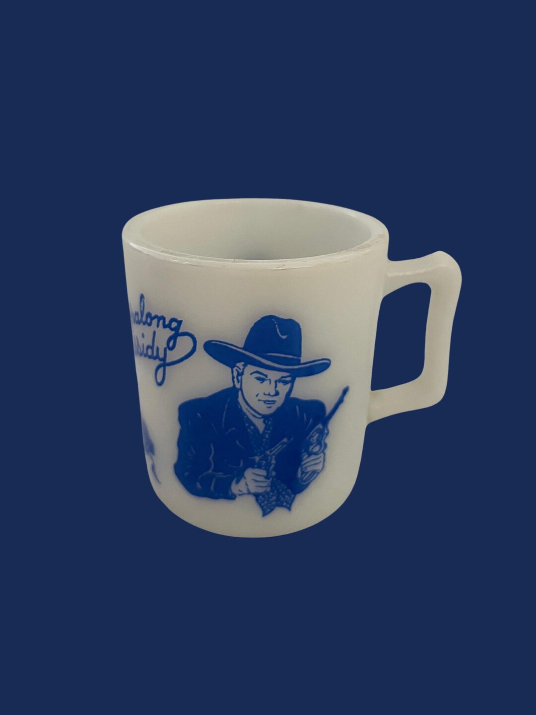 Vintage Hopalong Cassidy Milk Glass Mug – Western Hero Collectible - Etsy