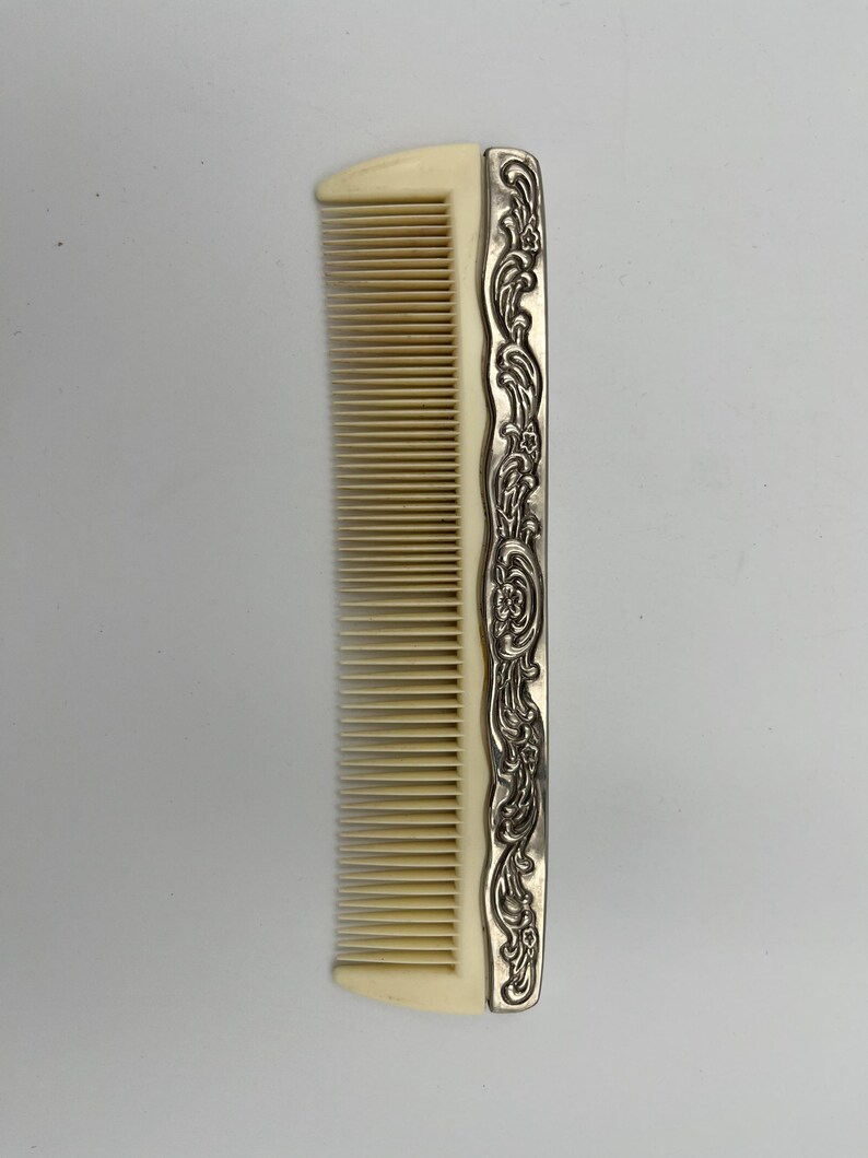 Vintage Plastic Hair Comb - Etsy