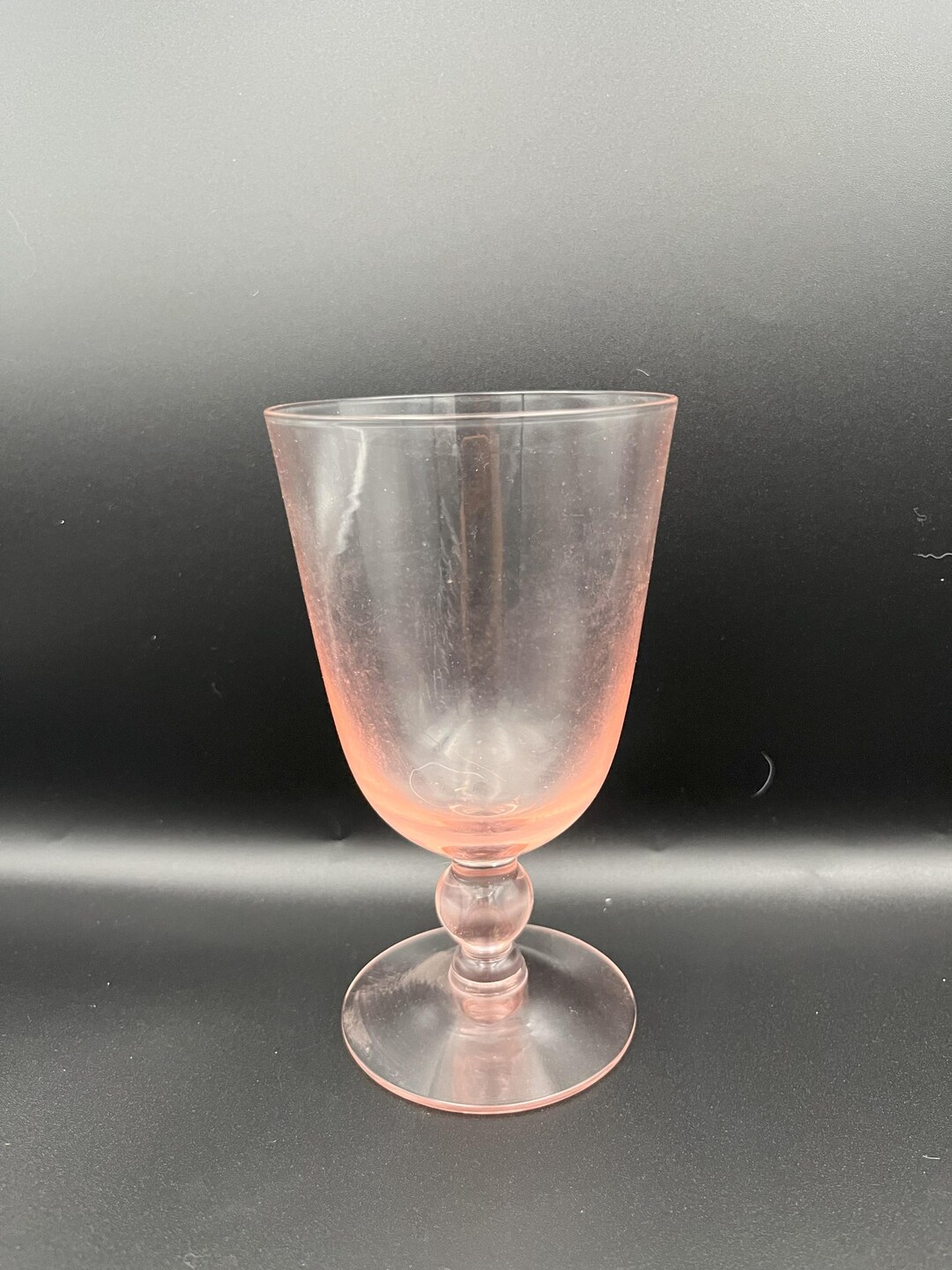 Vintage Depression Glass Goblets – Set of 11 Pink 5.5" Glasses - Etsy