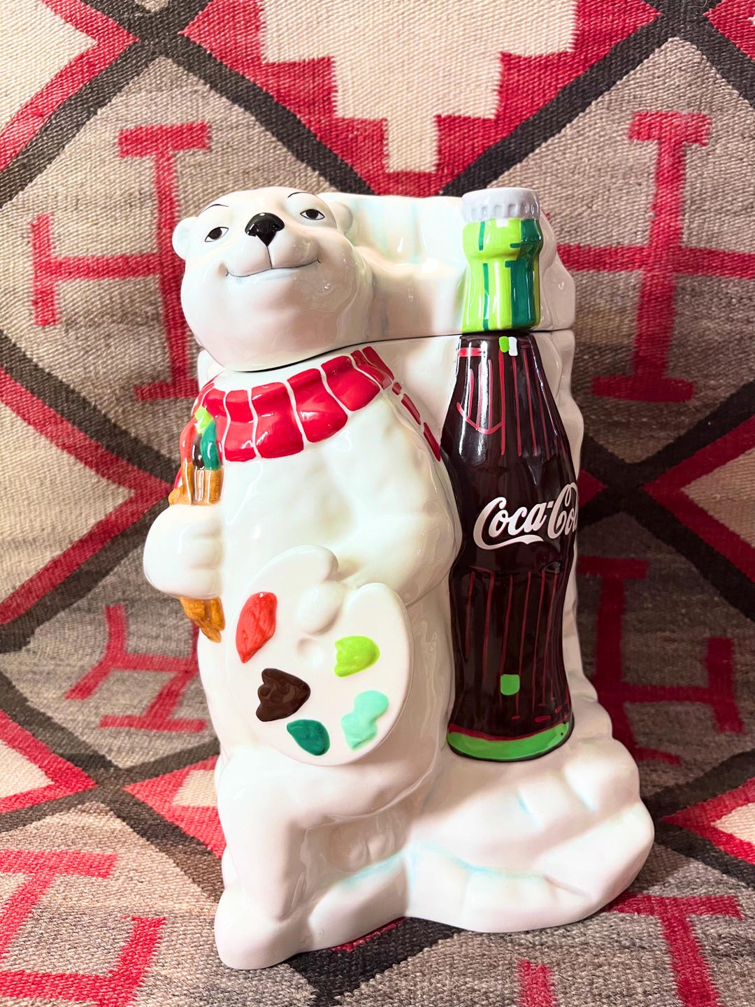 Coca Cola Polar Bear Cookie Jar