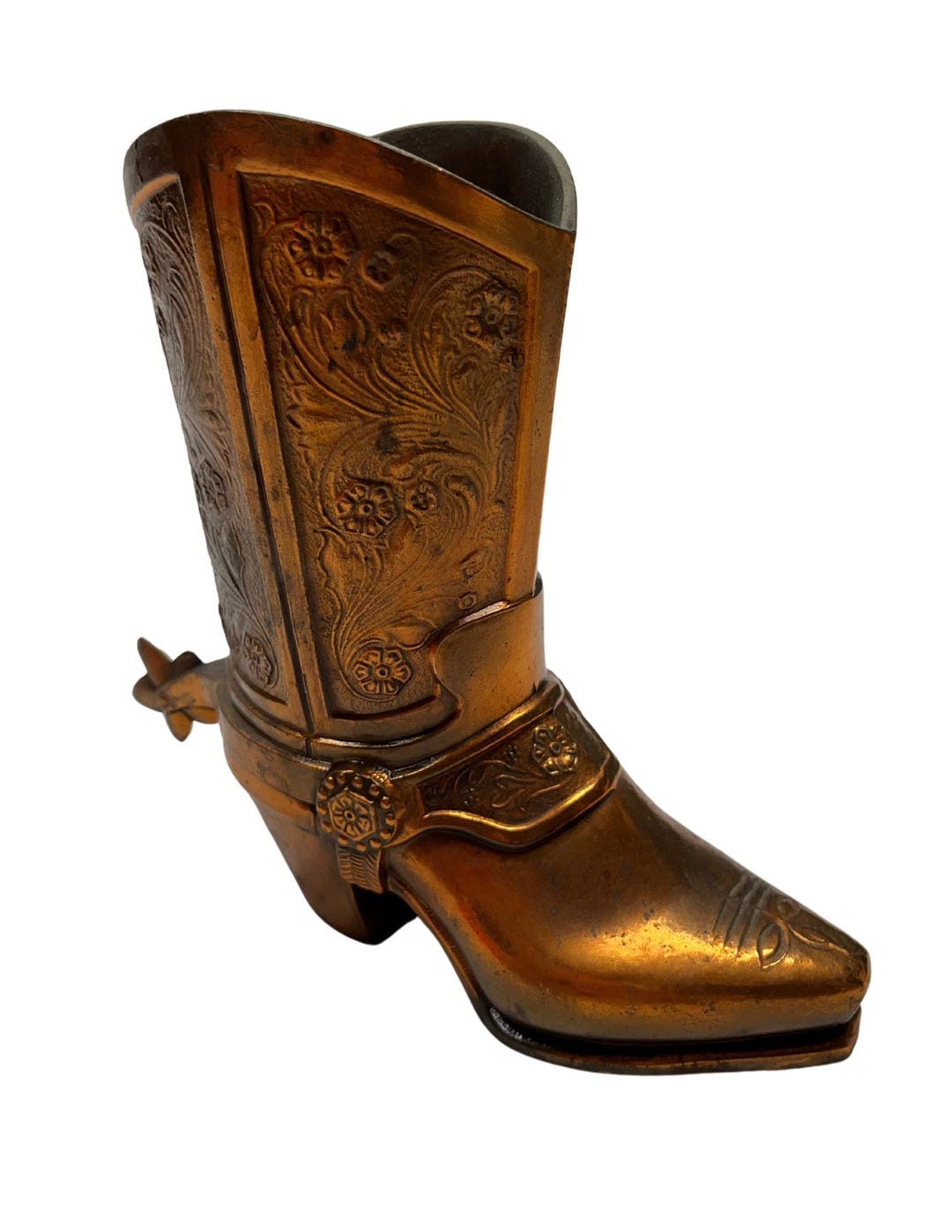 Brass Cowboy Boot With Spur - Etsy