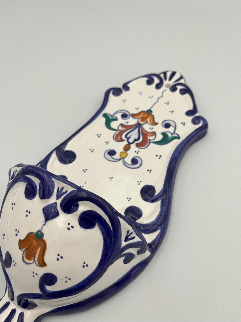 Vintage Italian Ceramic Wall Pocket – Hand-painted Pottery – Made in ...