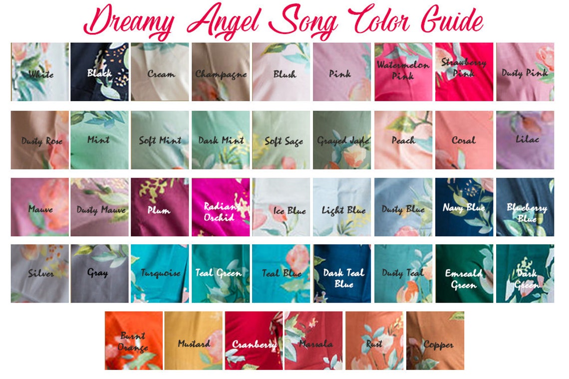 Premium Bridesmaids Robes Dreamy Angel Song Pattern Soft - Etsy
