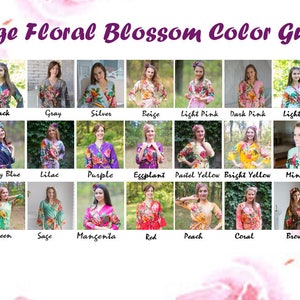 Set of 15 Bridesmaids Robes | Kimono Robes, Spa Wraps, Bridesmaids Gift ...