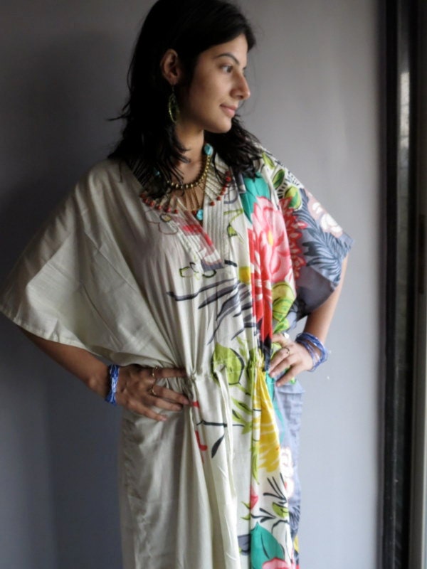 Unspoken Multicolored Kaftan Robe Perfect as a Long Dress - Etsy