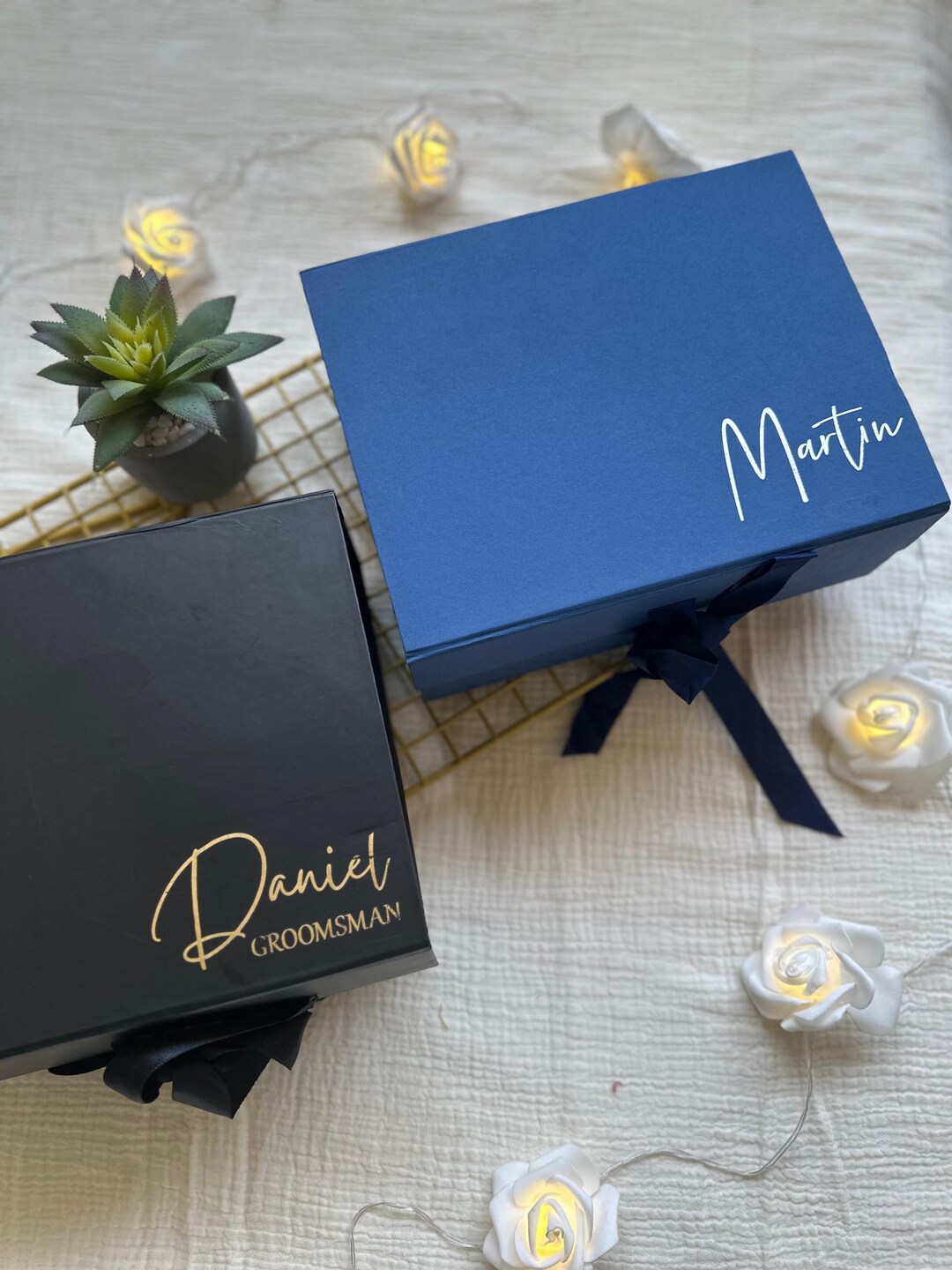 Personalized Bridesman Proposal Box, Thank You Gift Box, Will You Be My ...