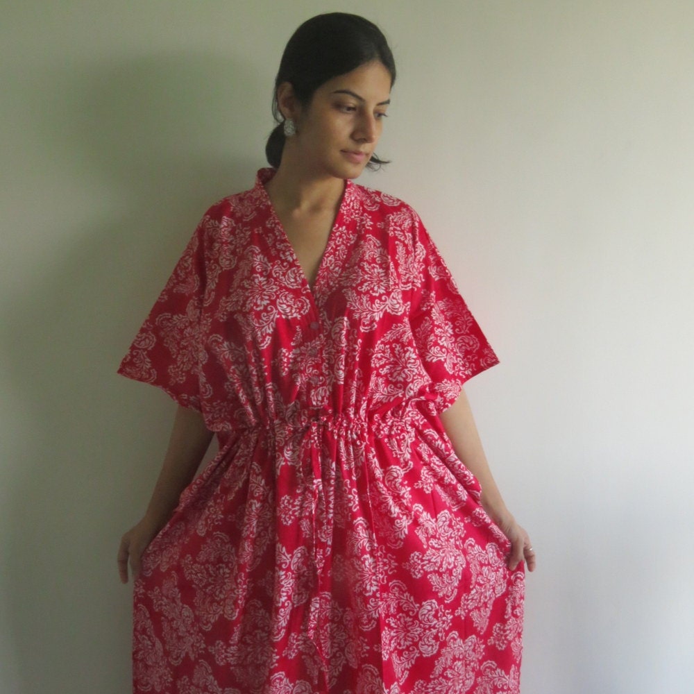 Red Damask Tribal Nursing Maternity Hosptial Gown Delivery - Etsy